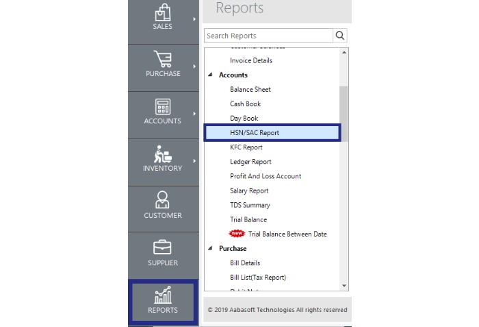 HSN/SAC Report | Accounting software for Invoice Management | Accoxi