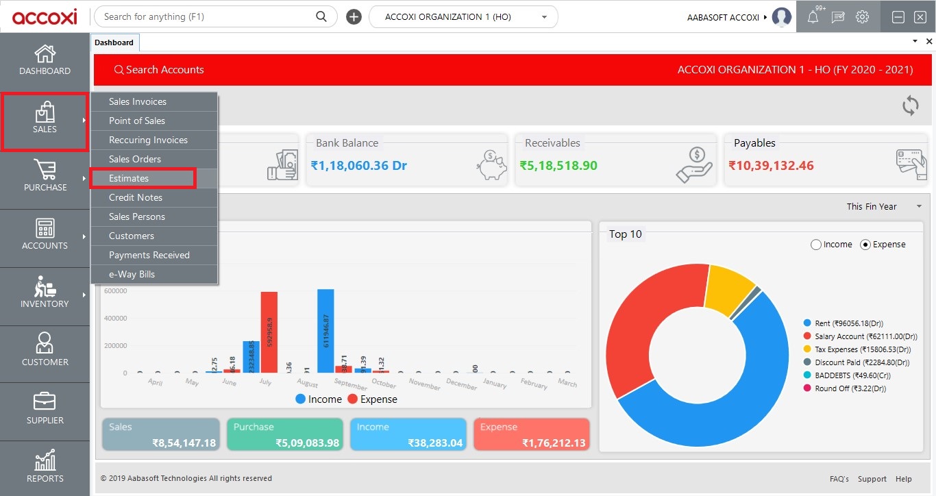 How To Create Sales Estimate | Sale Forecast | Accoxi
