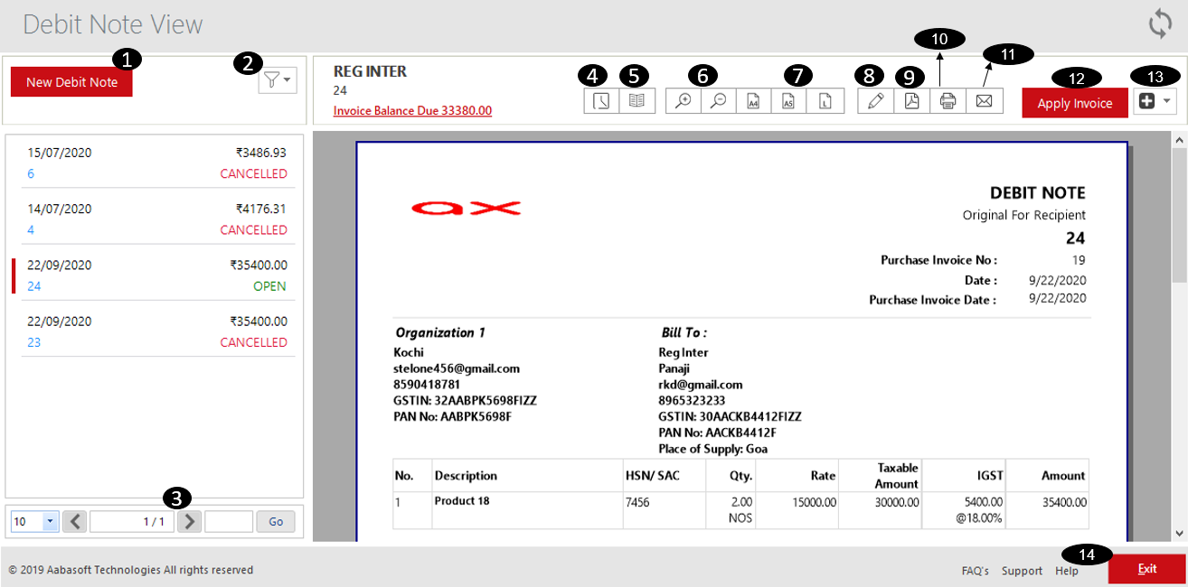 How to sent Debit Notes? | Best Accounting Software | Accoxi