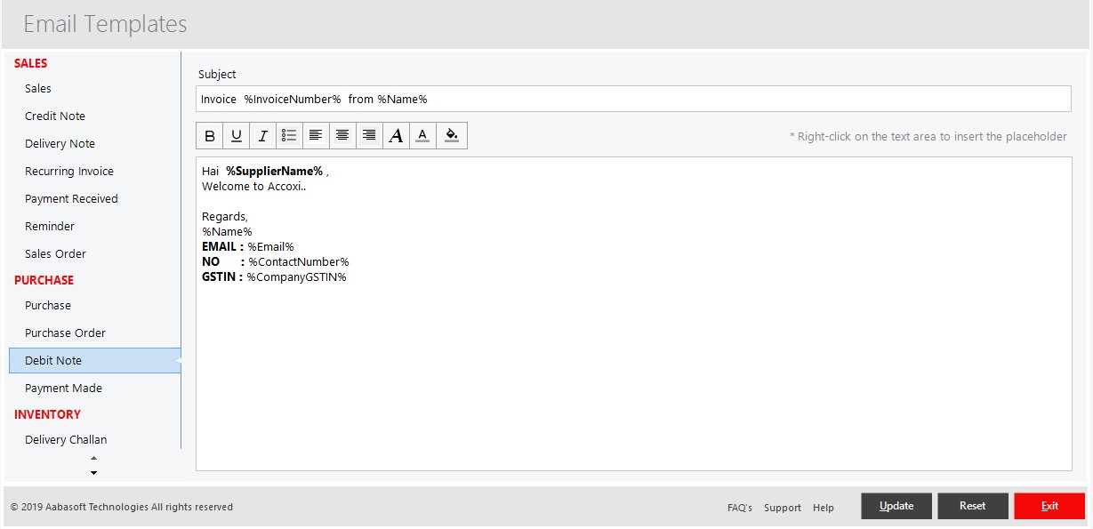 Email Templates | Best Accounting Software | Accoxi