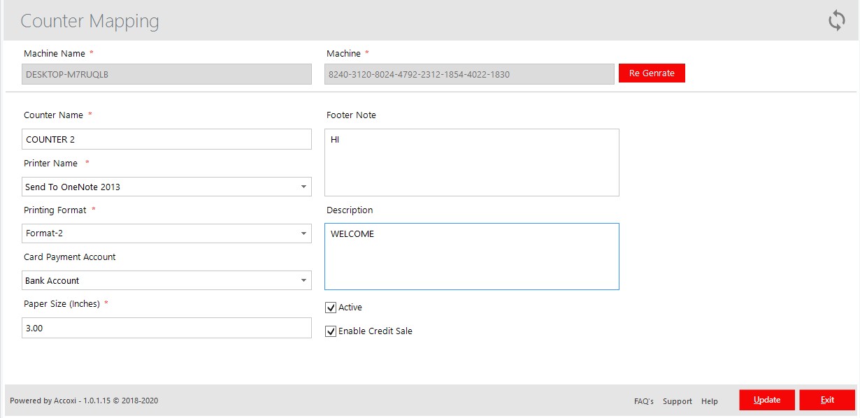 Counter Mapping | Invoicing Software for Small Business | Accoxi